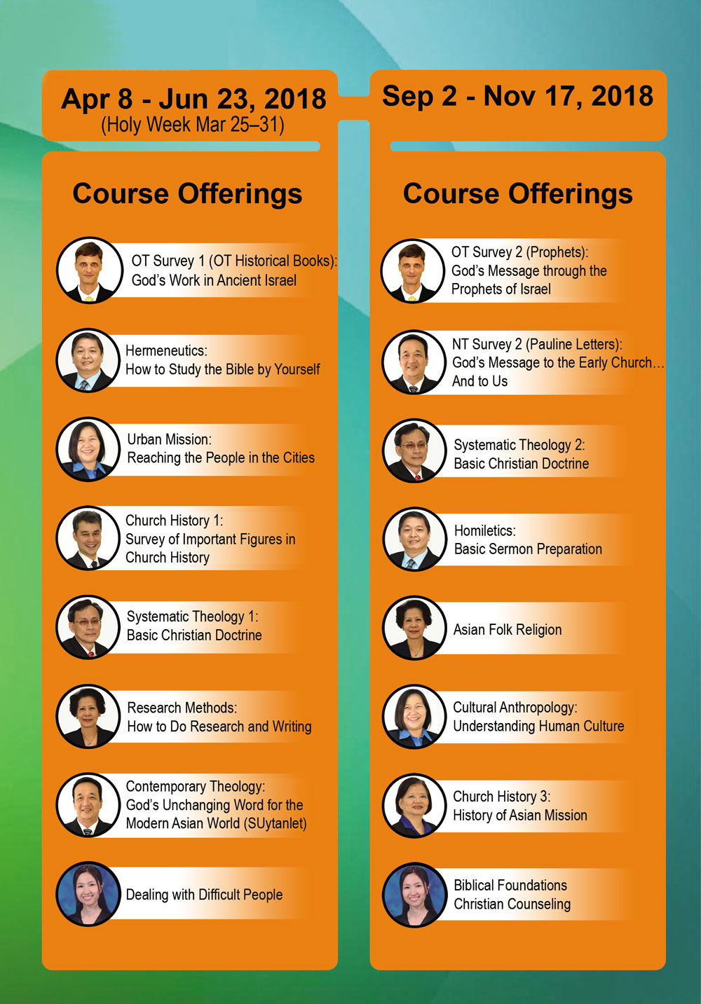 2018 Online Course Offerings – BSOP