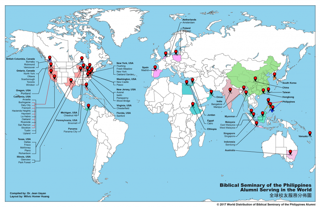 Alumni World Map – BSOP